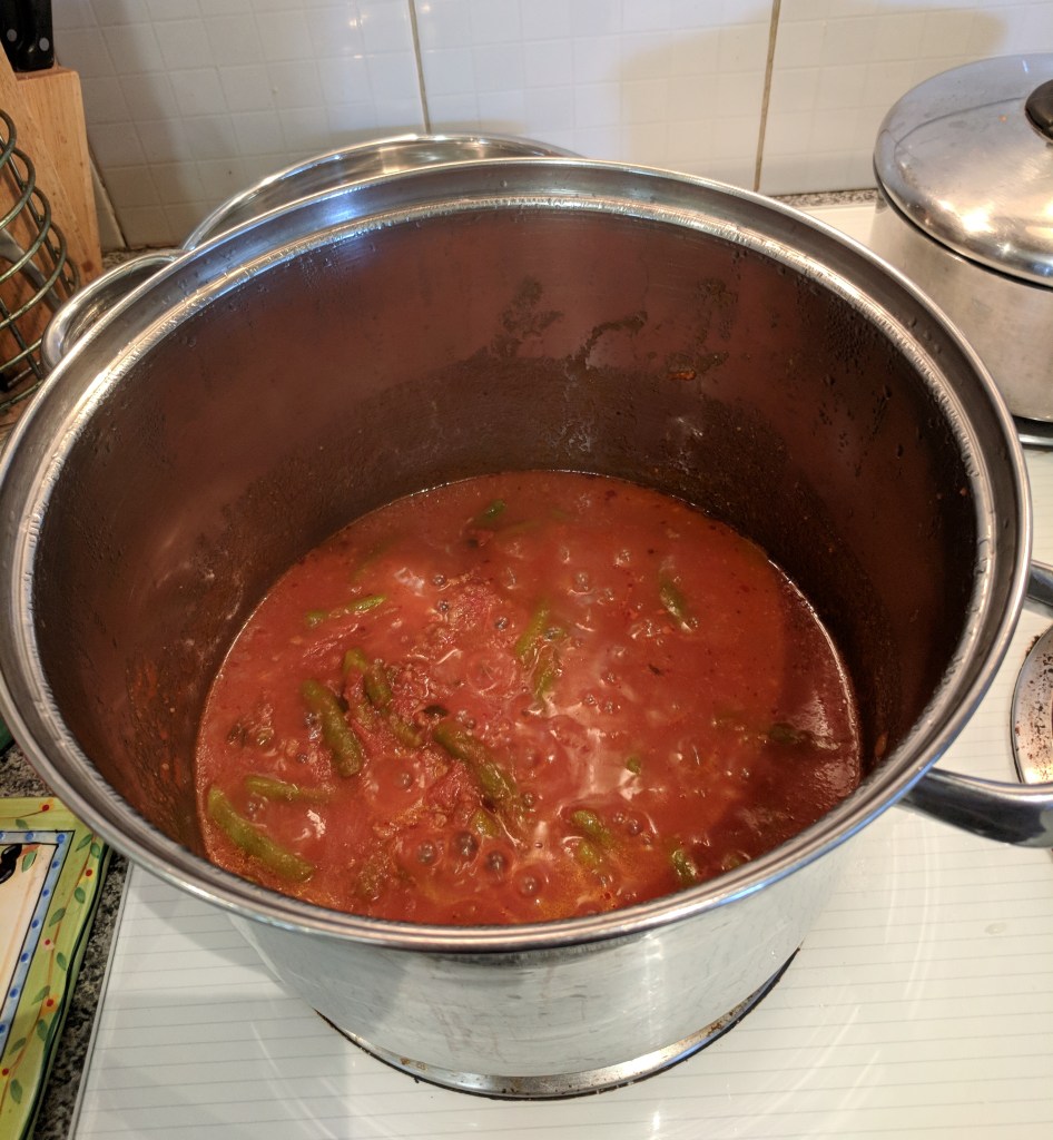 Green Beans in Tomato Sauce with Rice – The Grantham Gardener
