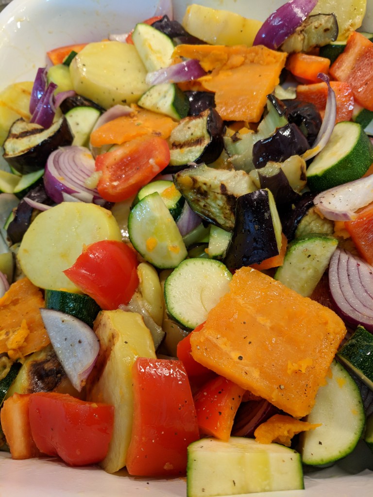 Tuscan Roasted Vegetables and Salmon – The Grantham Gardener
