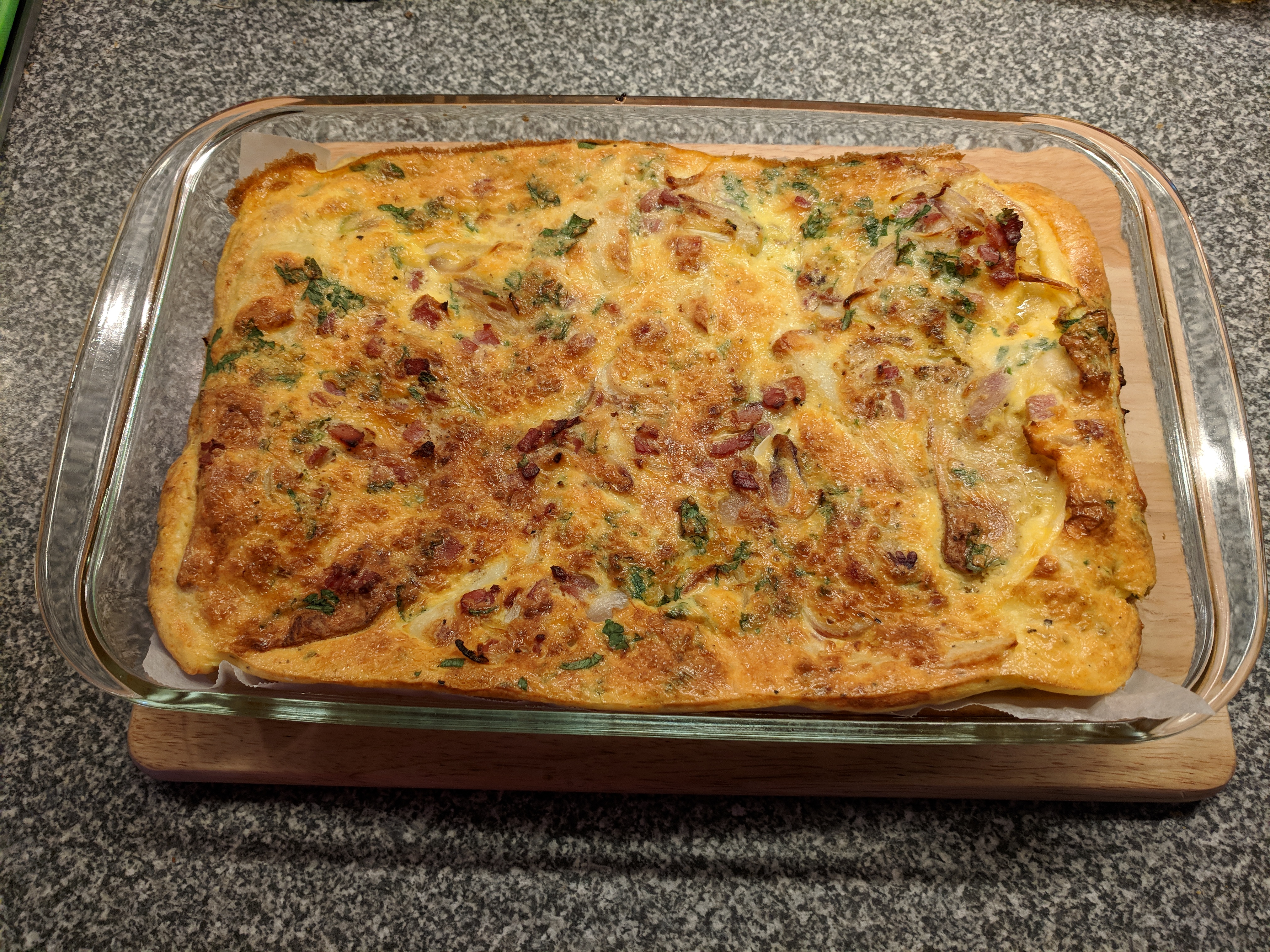Oven Baked Pastrami and Potato Frittata – The Grantham Gardener
