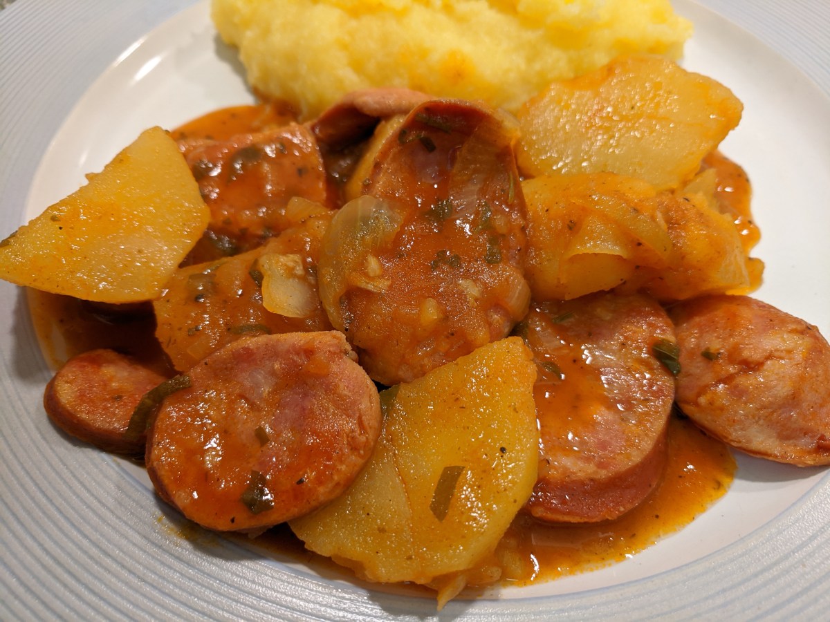 Smoked Kransky, Potato and Tomato Stew – The Grantham Gardener